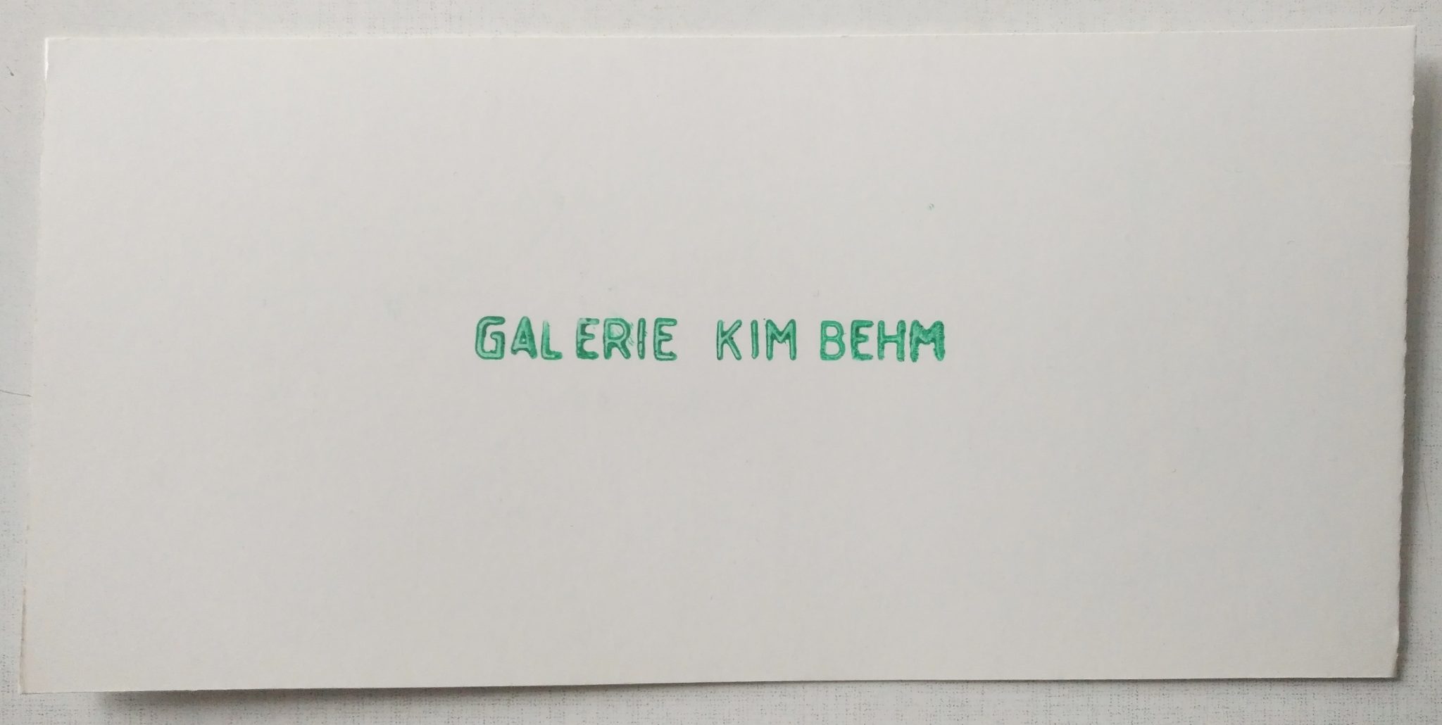 Galerie Kim Behm – Galerie für internationale zeitgenössische Kunst ...